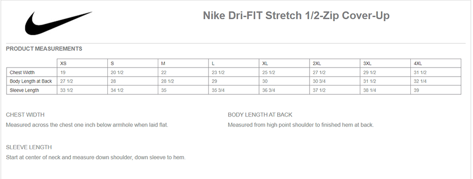 Lilly Team USA Store. Nike Men's Dri-Fit Stretch 1/2 Zip Cover-Up